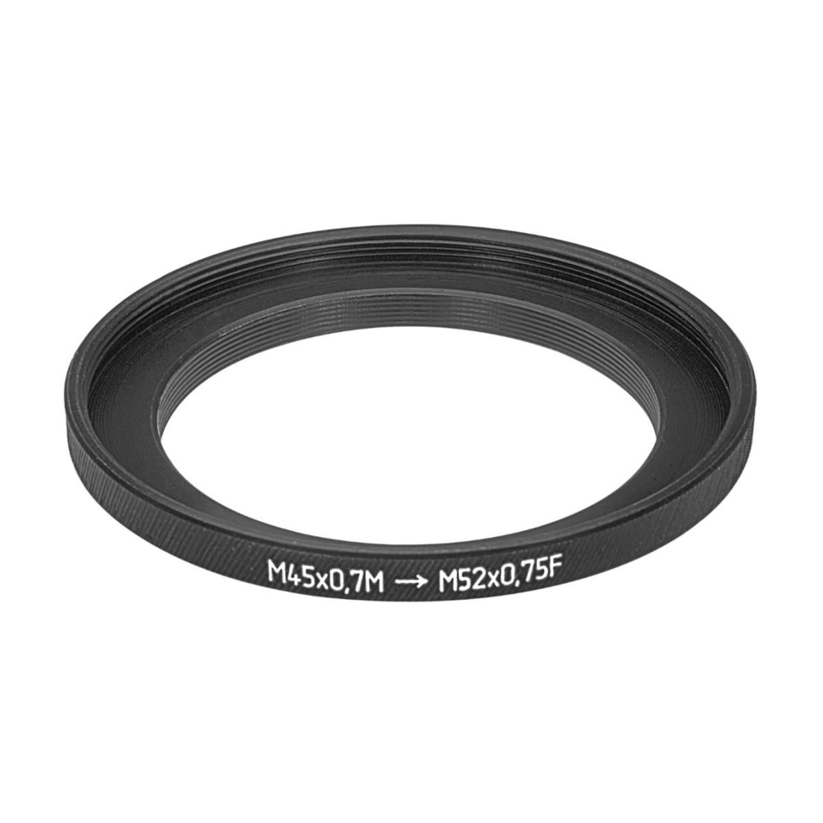 M45x0.7 male to M52x0.75 female thread adapter (45mm to 52mm step-up r ...